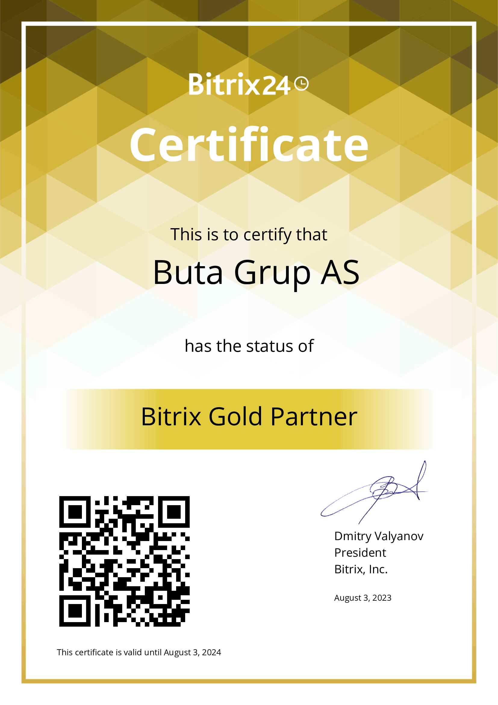 Buta Grup - Bitrix24 Gold Partner